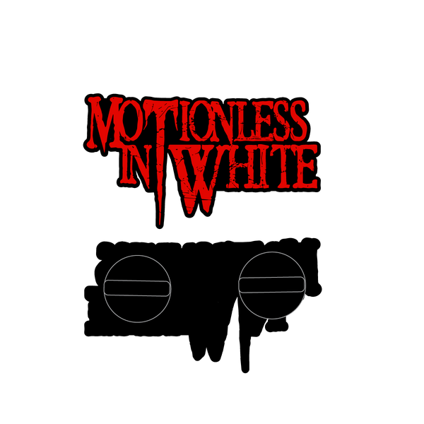 Throwback Logo Enamel Pin (Red) – Motionless In White